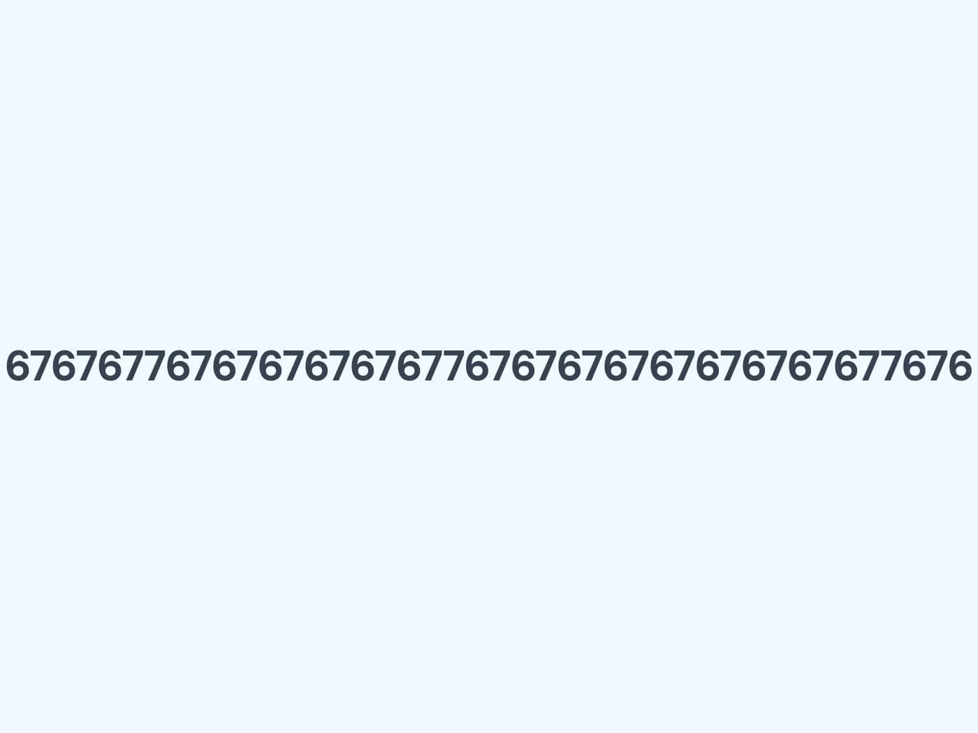 Repeating Number Display