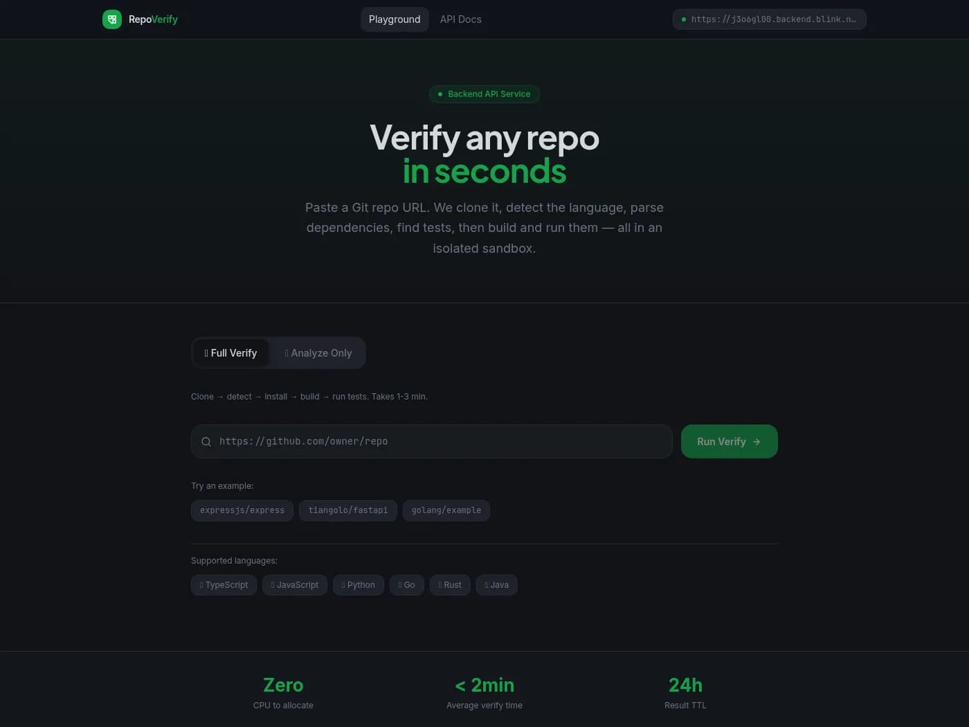 Repo Verify Engine