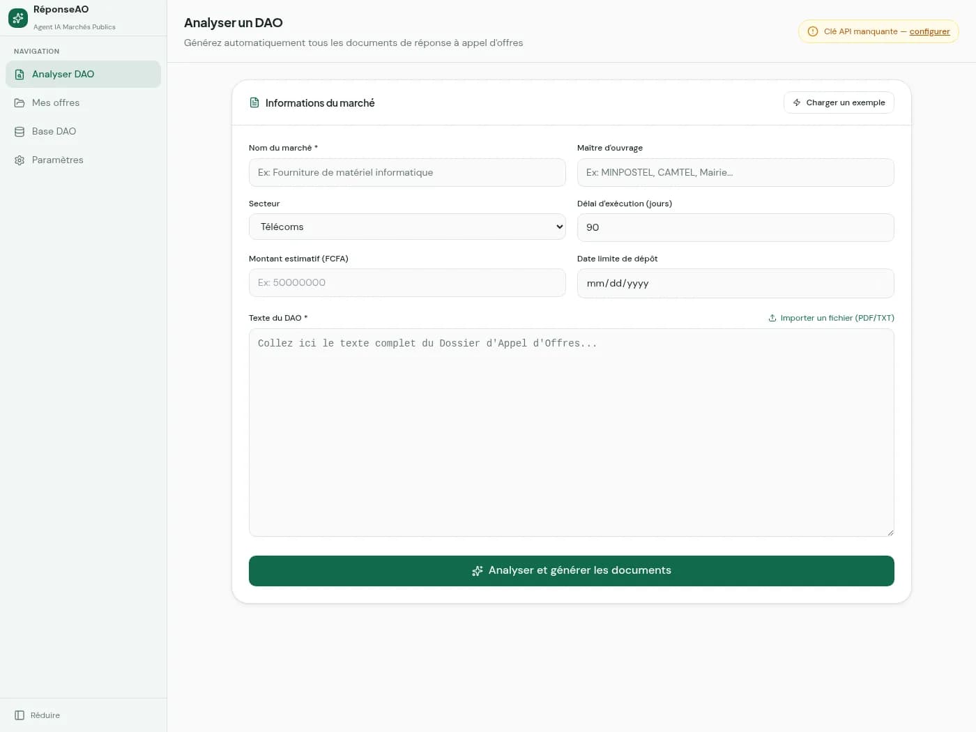 RéponseAO — Public Bids AI