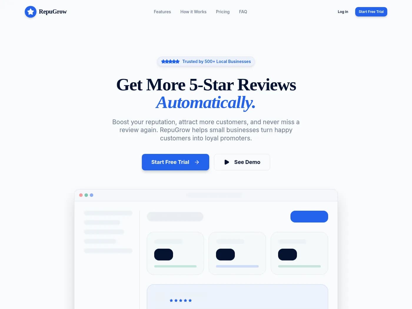 RepuGrow SaaS Website