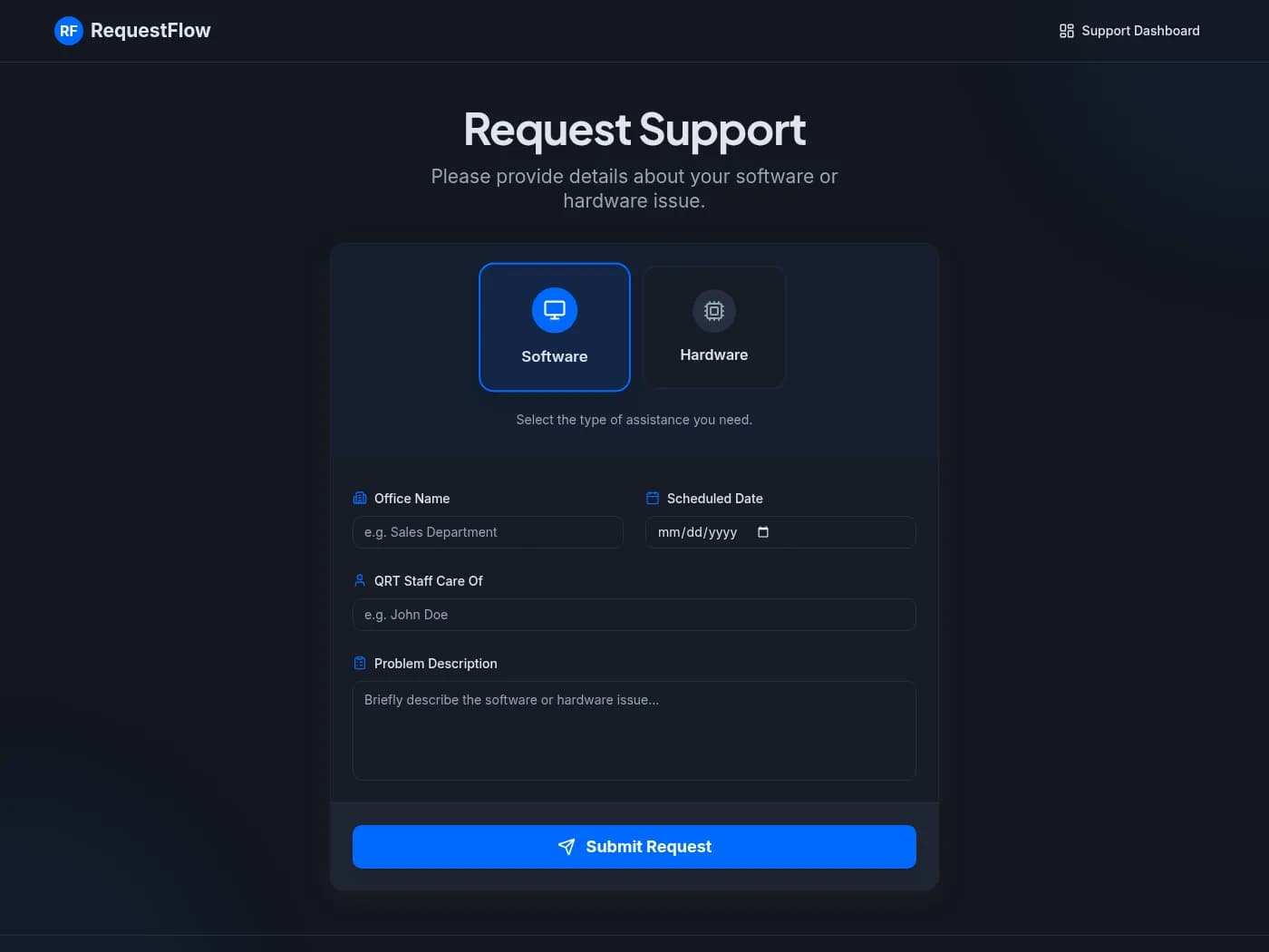 RequestFlow Portal