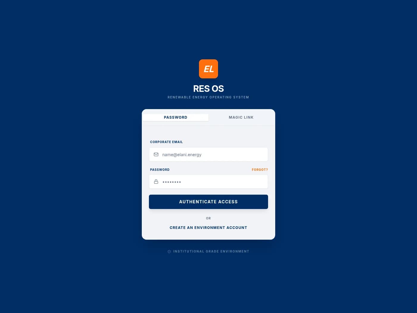 ELANI Energy - RES OS Prototype