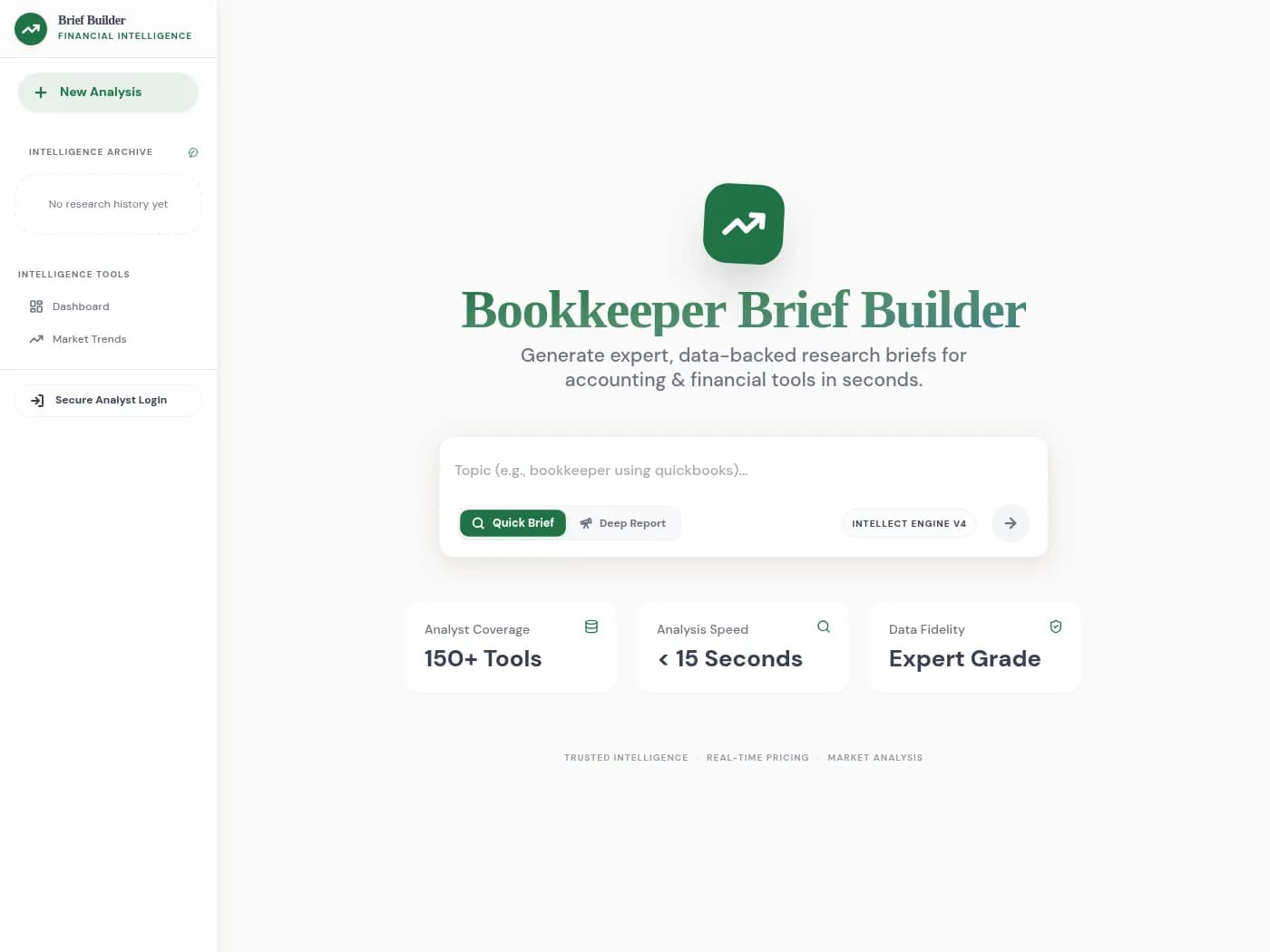 Bookkeeper Brief Builder
