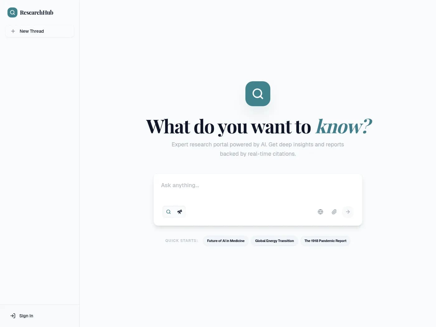 ResearchHub Portal