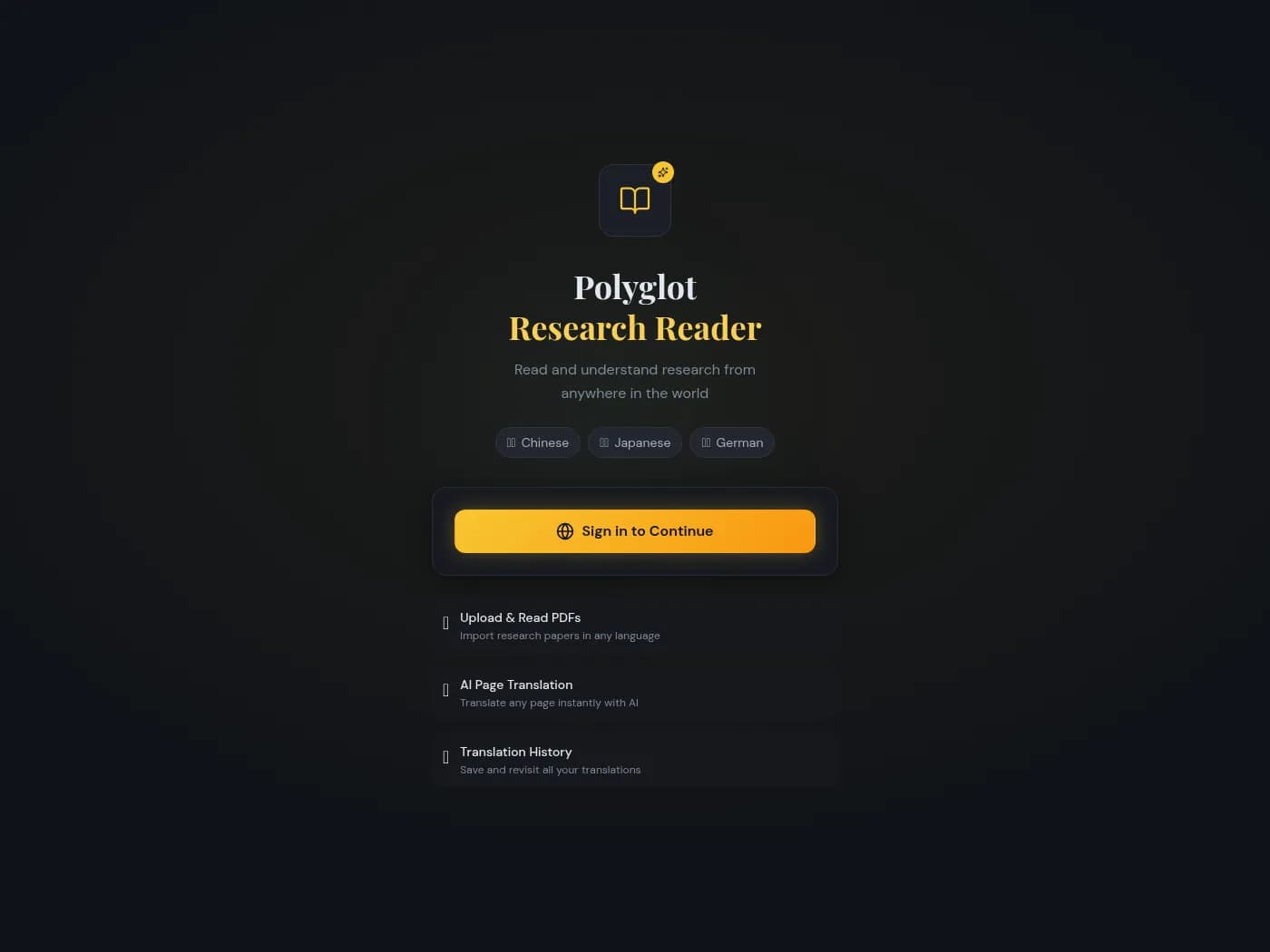 Polyglot Research Reader
