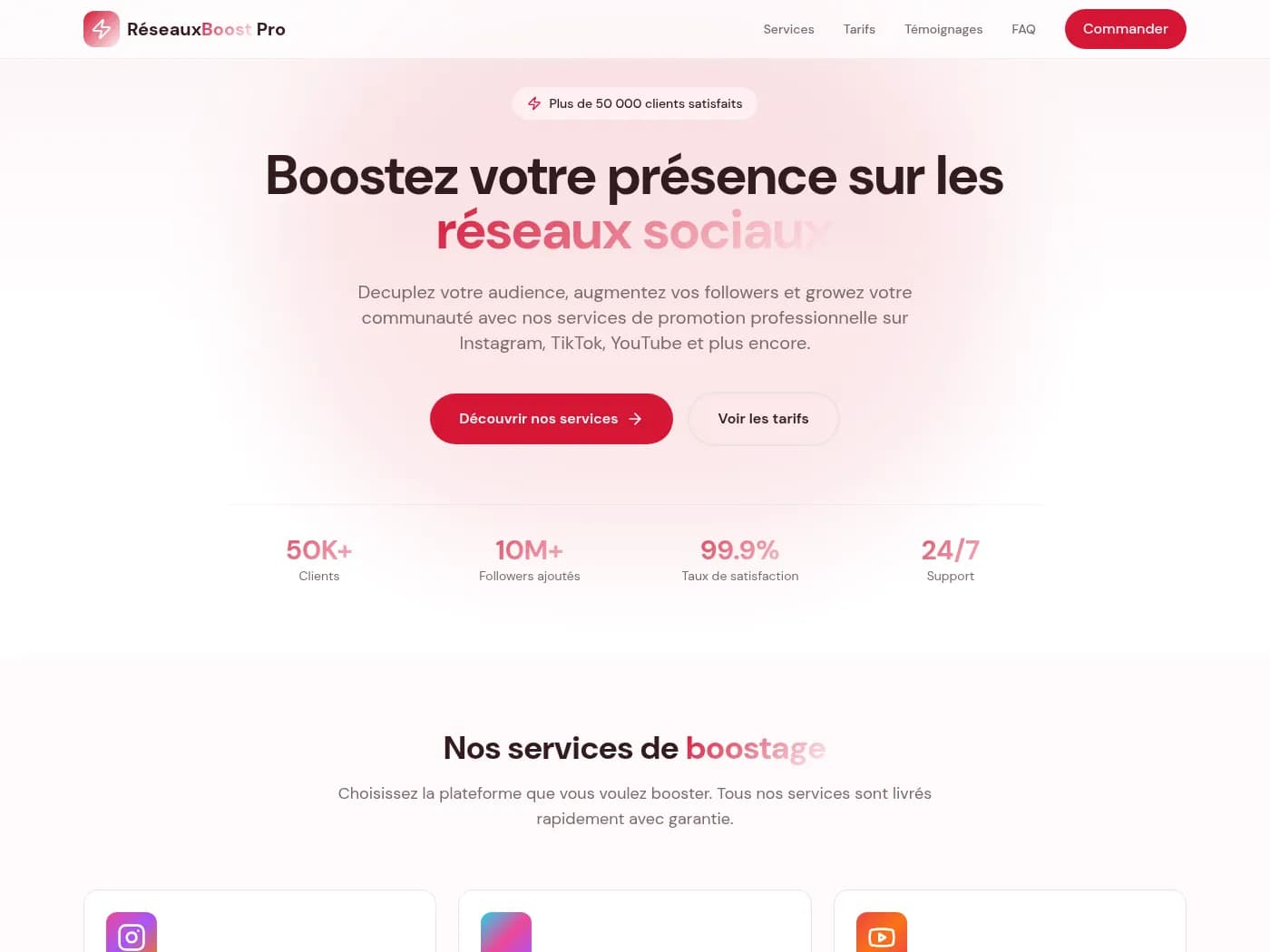 Réseaux Boost Pro