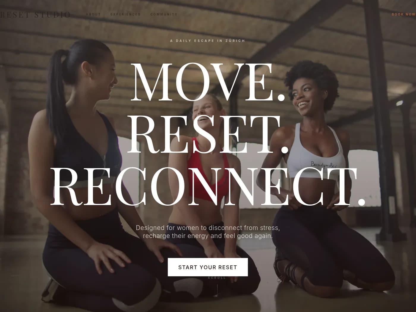 Reset Studio Wellness Site