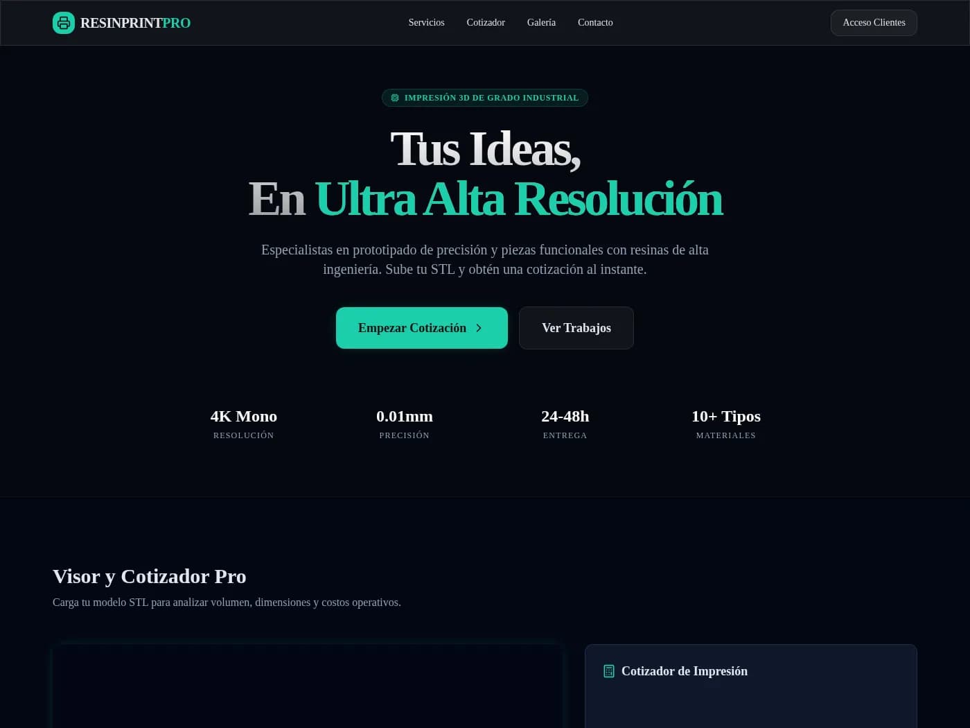 ResinPrint Pro Platform