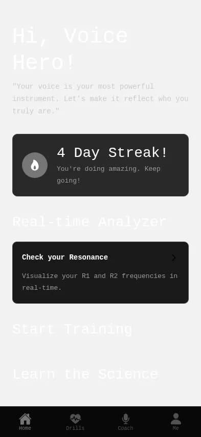 Resonate Voice Coach