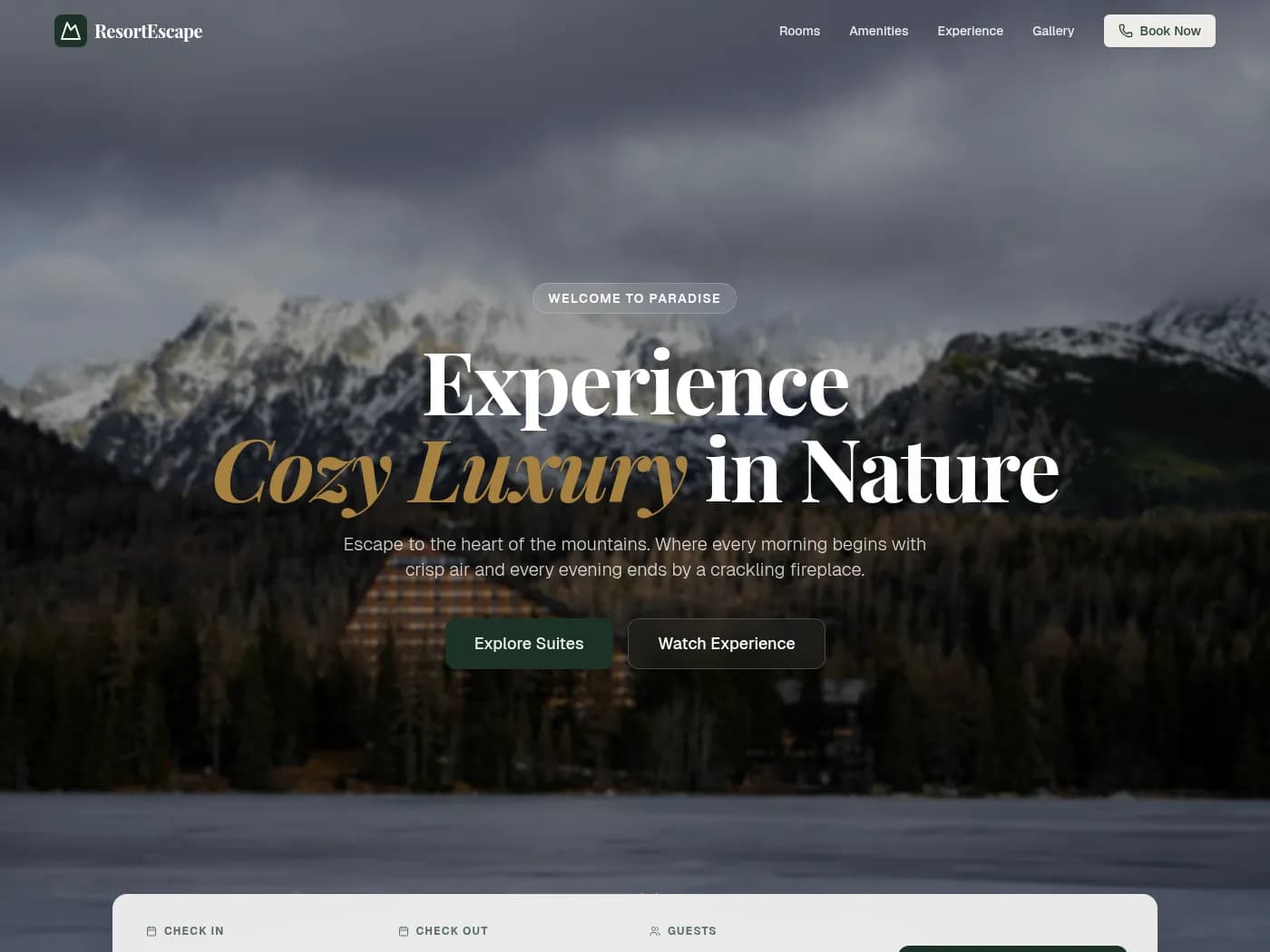 ResortEscape Website