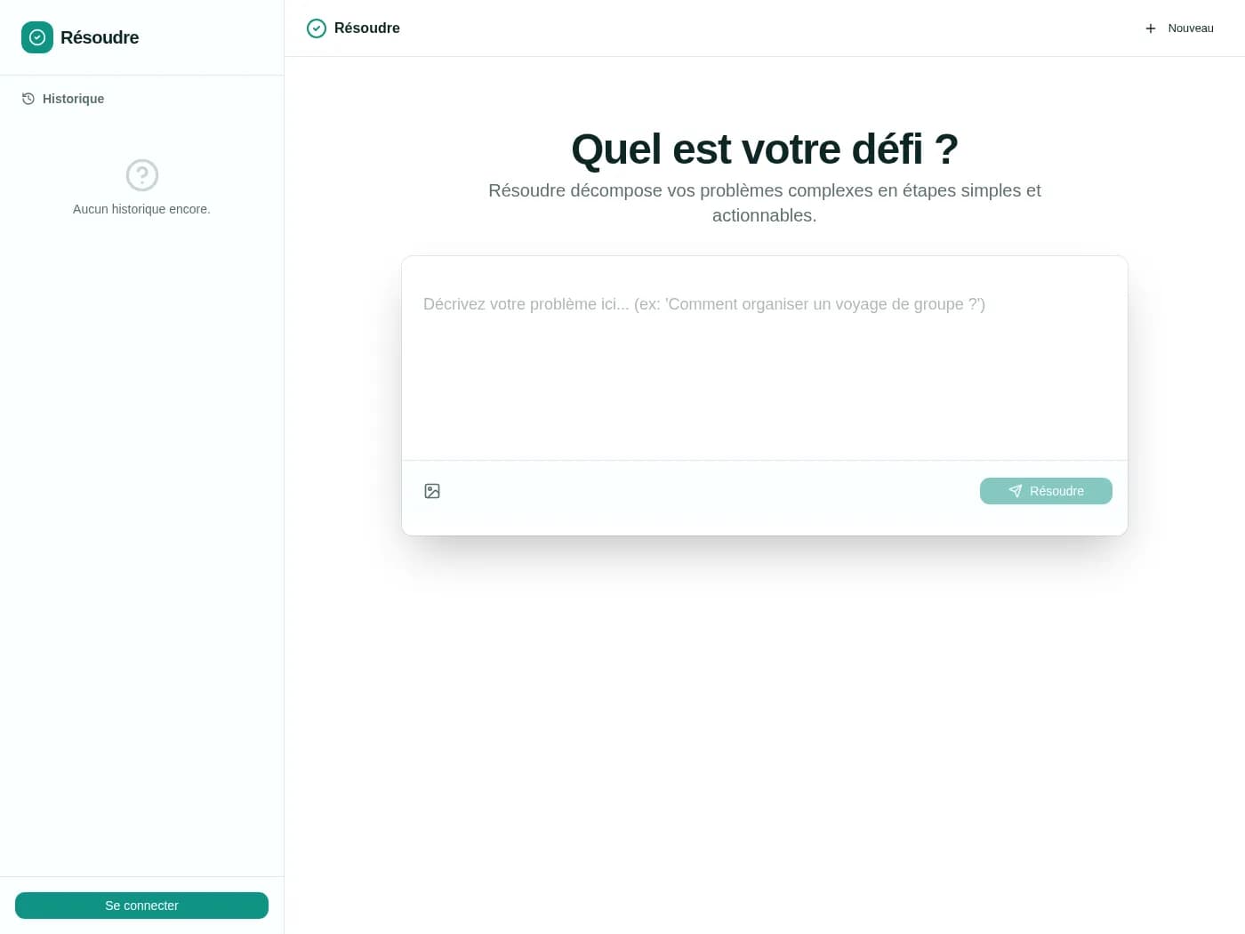 Résoudre