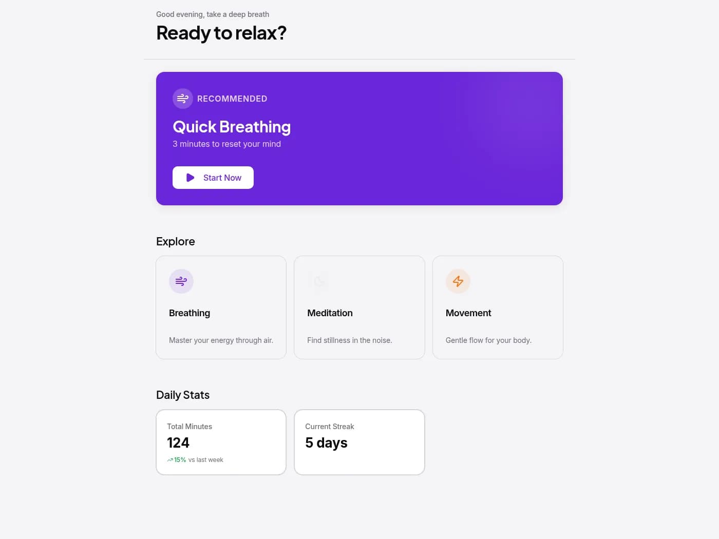 Respir.app Wellness PWA