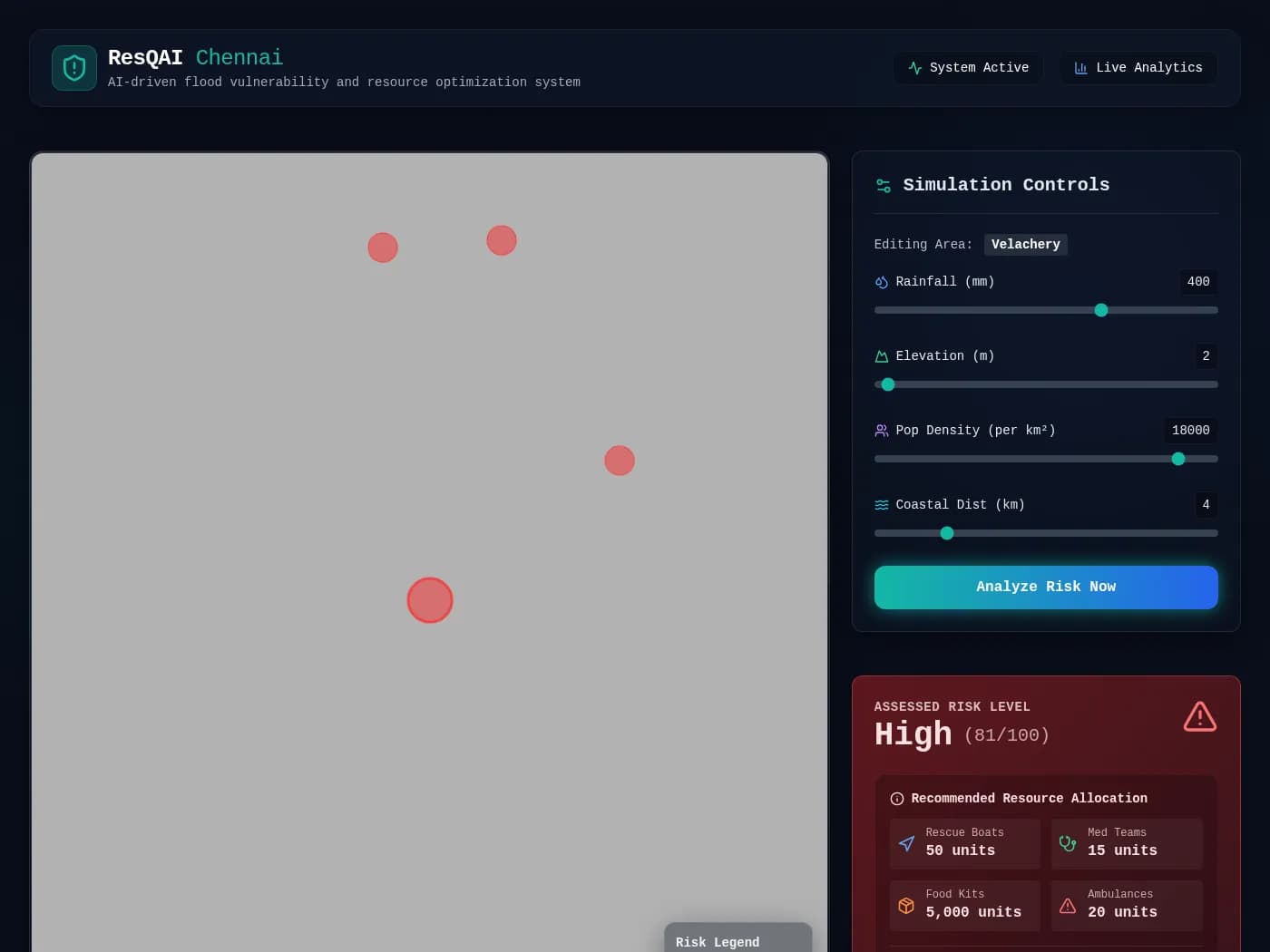 ResQAI Flood Dashboard