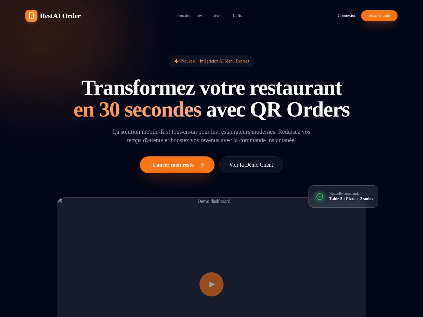 RestAI Order MVP