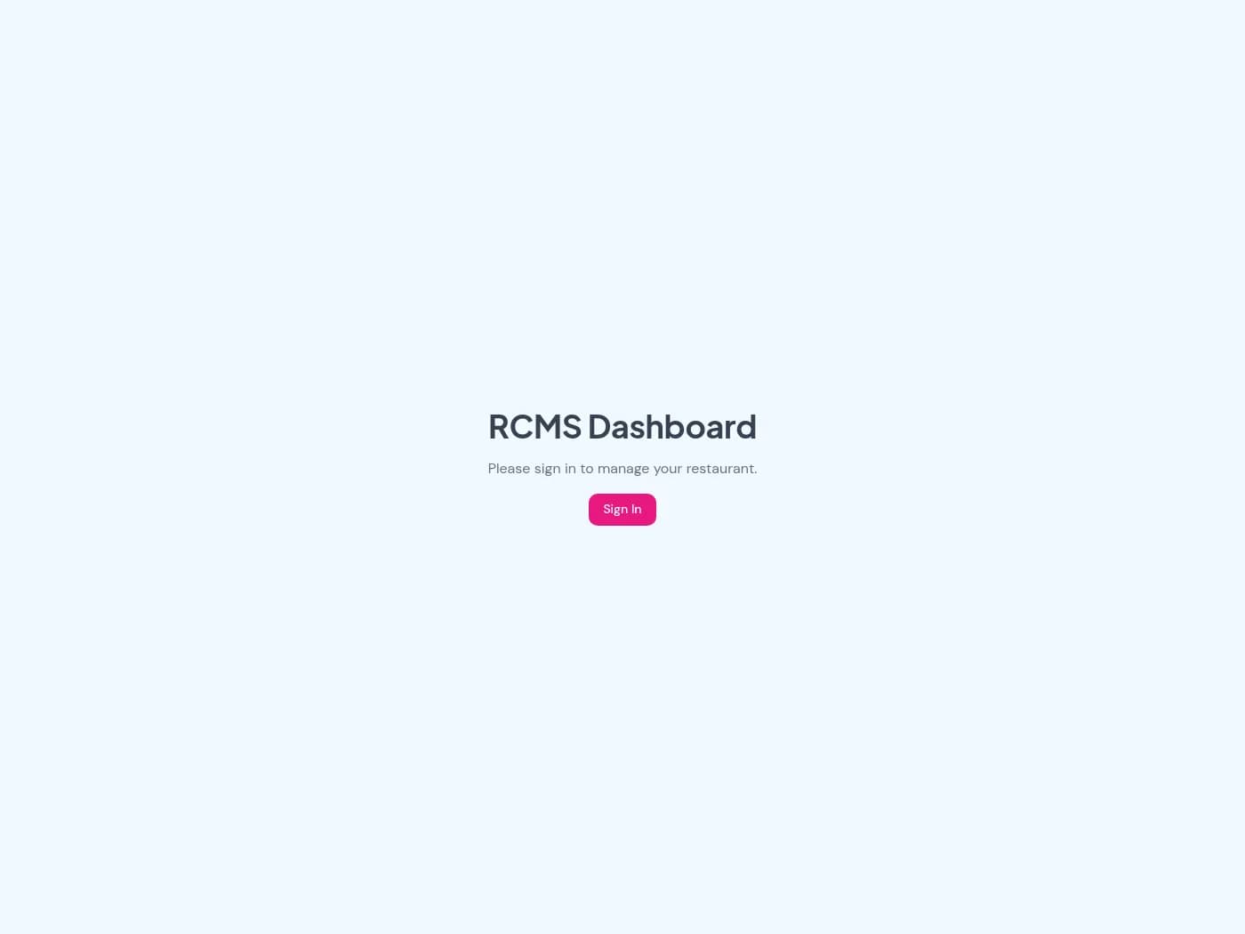 RCMS Dashboard Suite