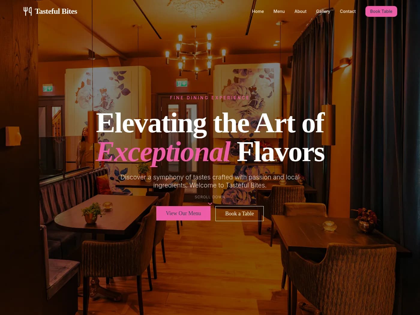 Tasteful Bites Website
