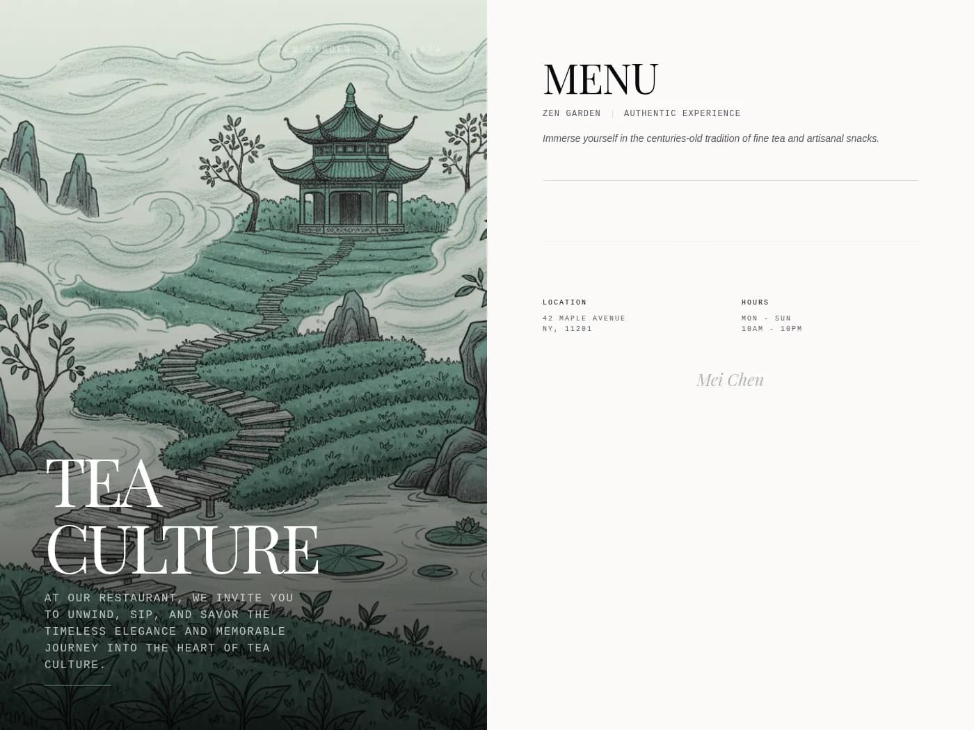 Digital Menu Display
