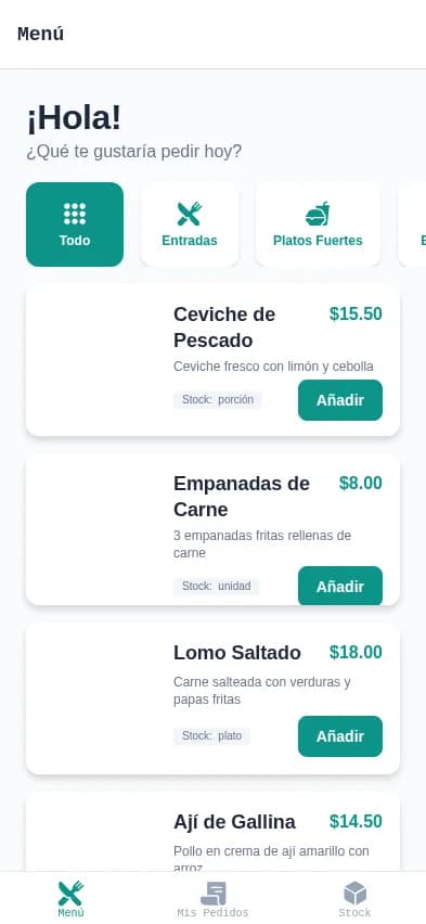 EasyOrder Restaurant Web