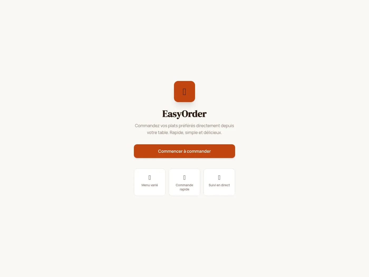 EasyOrder Resto App