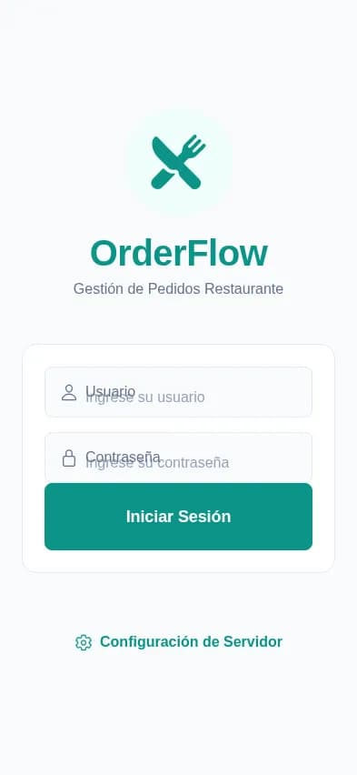 OrderFlow Restaurante App