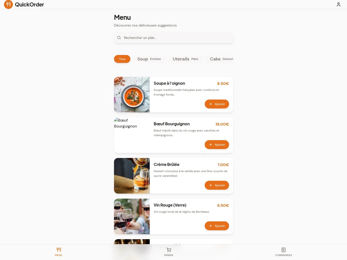 QuickOrder Resto