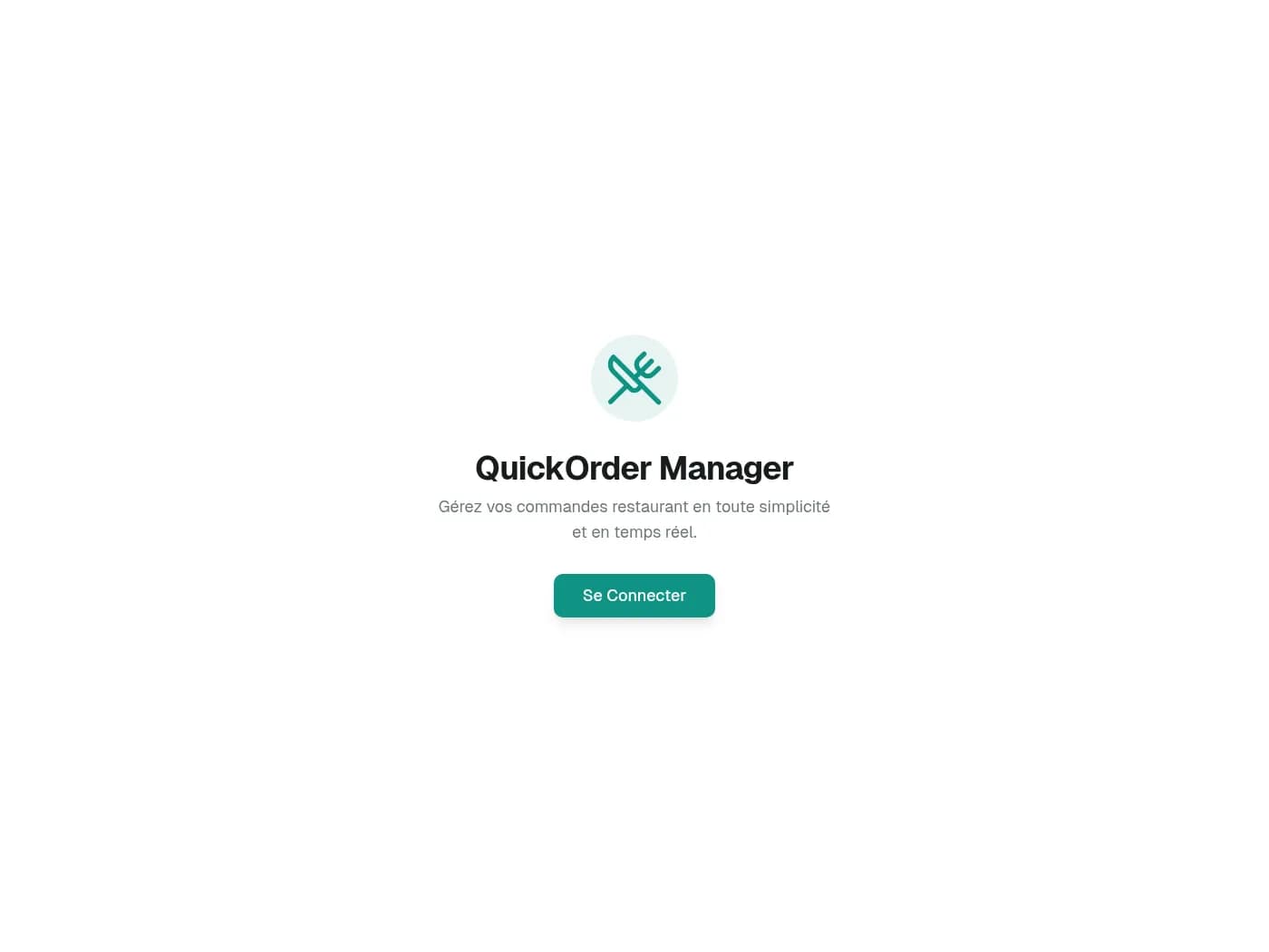 QuickOrder Manager
