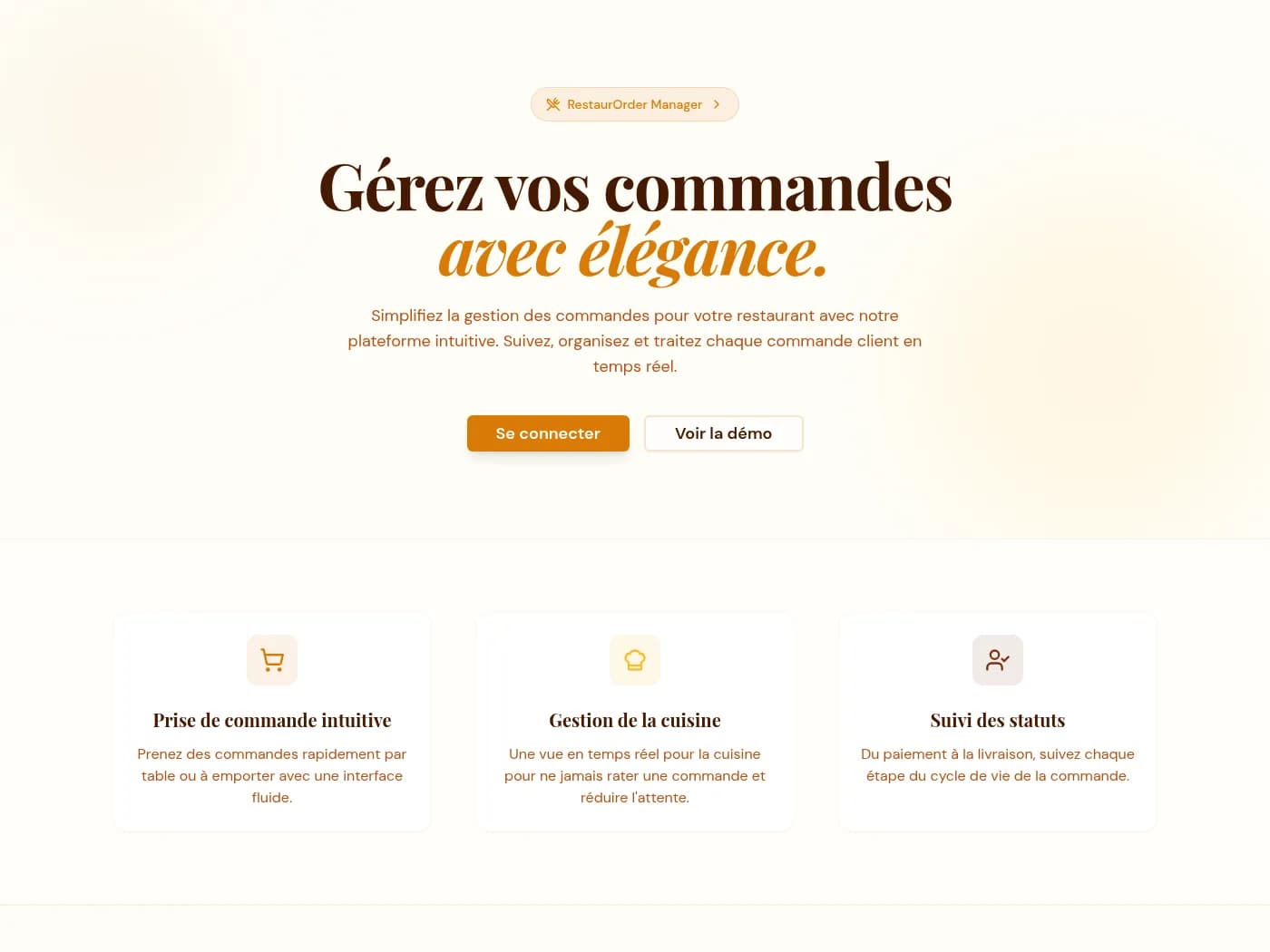 RestaurOrder Manager