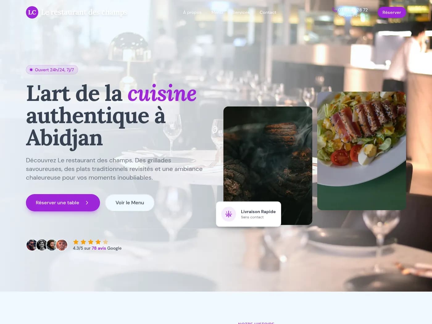 Le Gourmet Restaurant Site