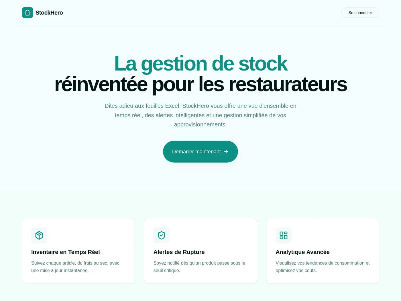 StockHero Restaurant