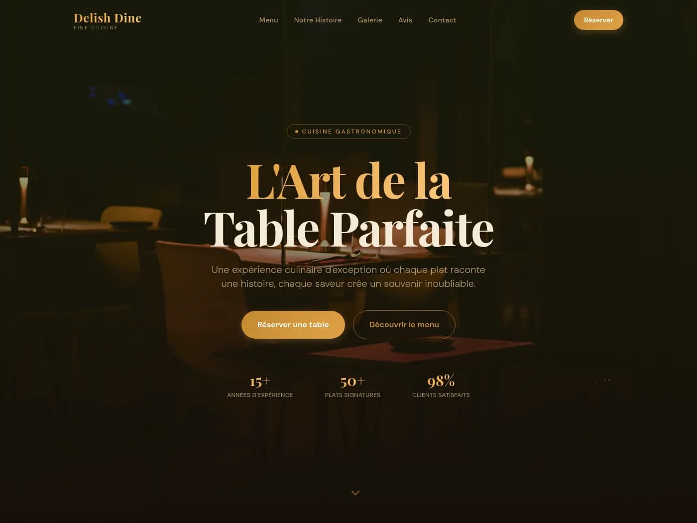 Delish Dine Website