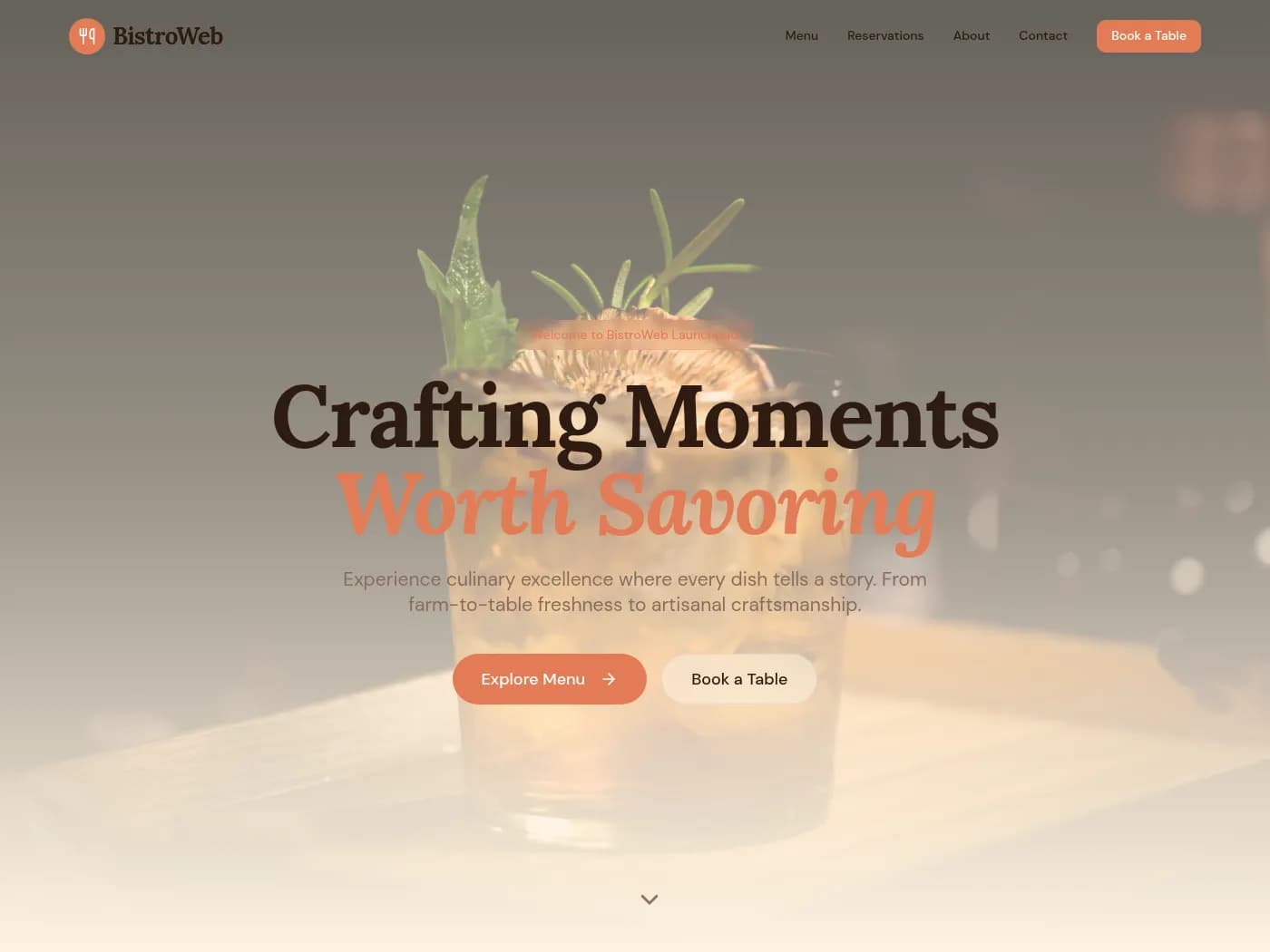 BistroWeb Launchpad