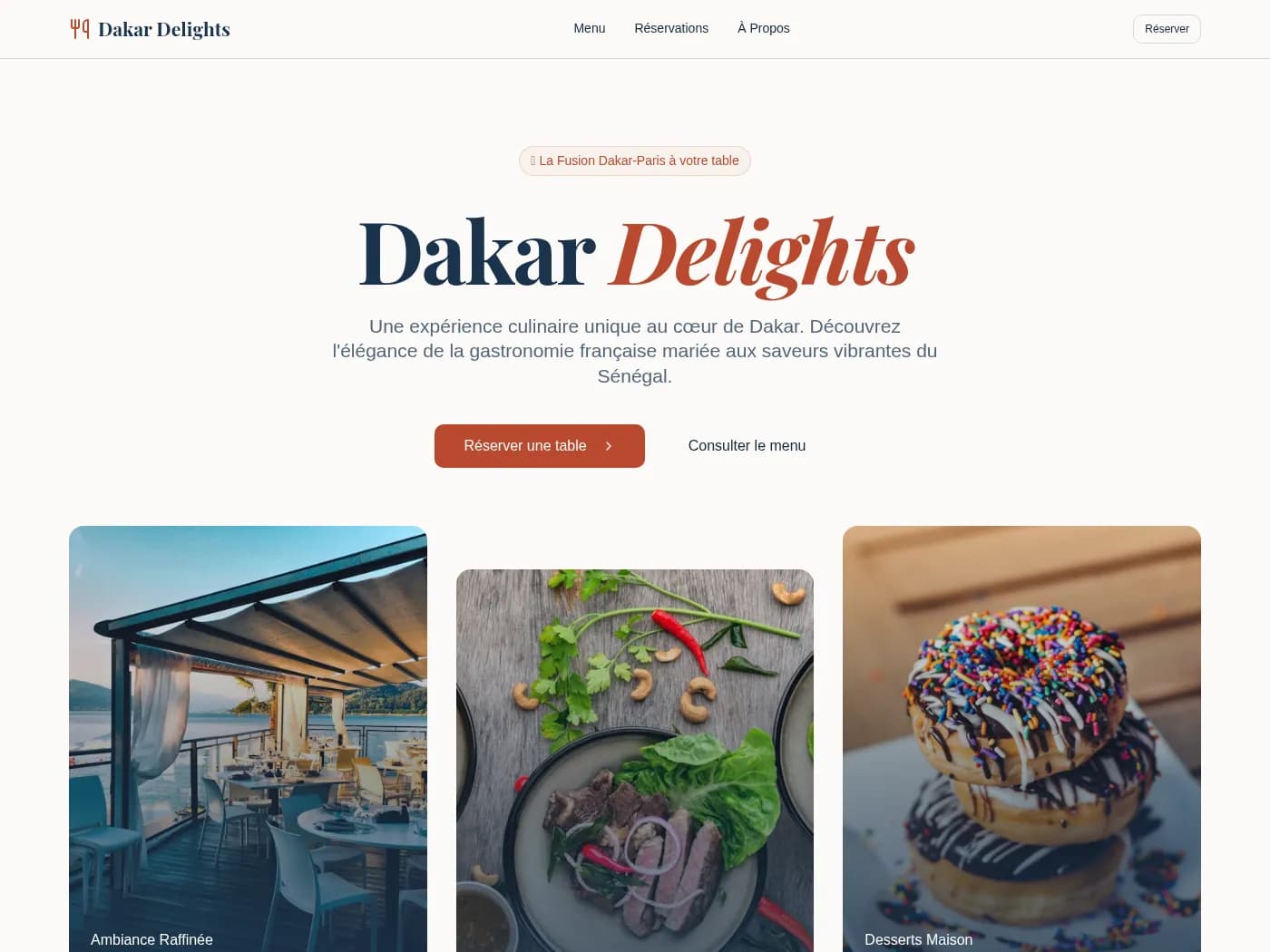 Delish Dining Website