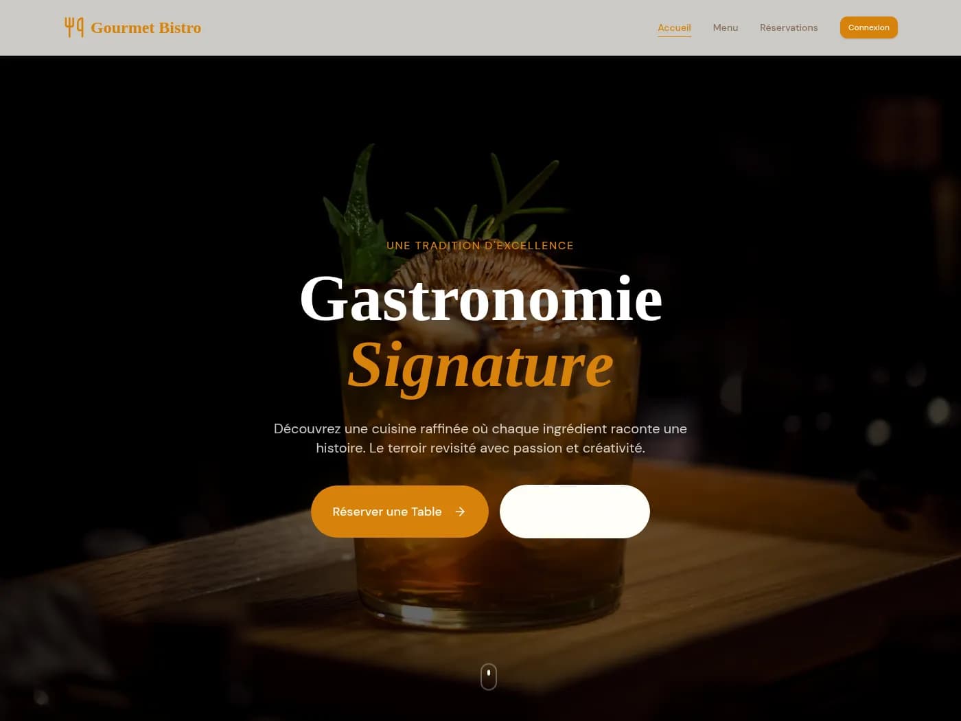 Gourmet Bistro Site