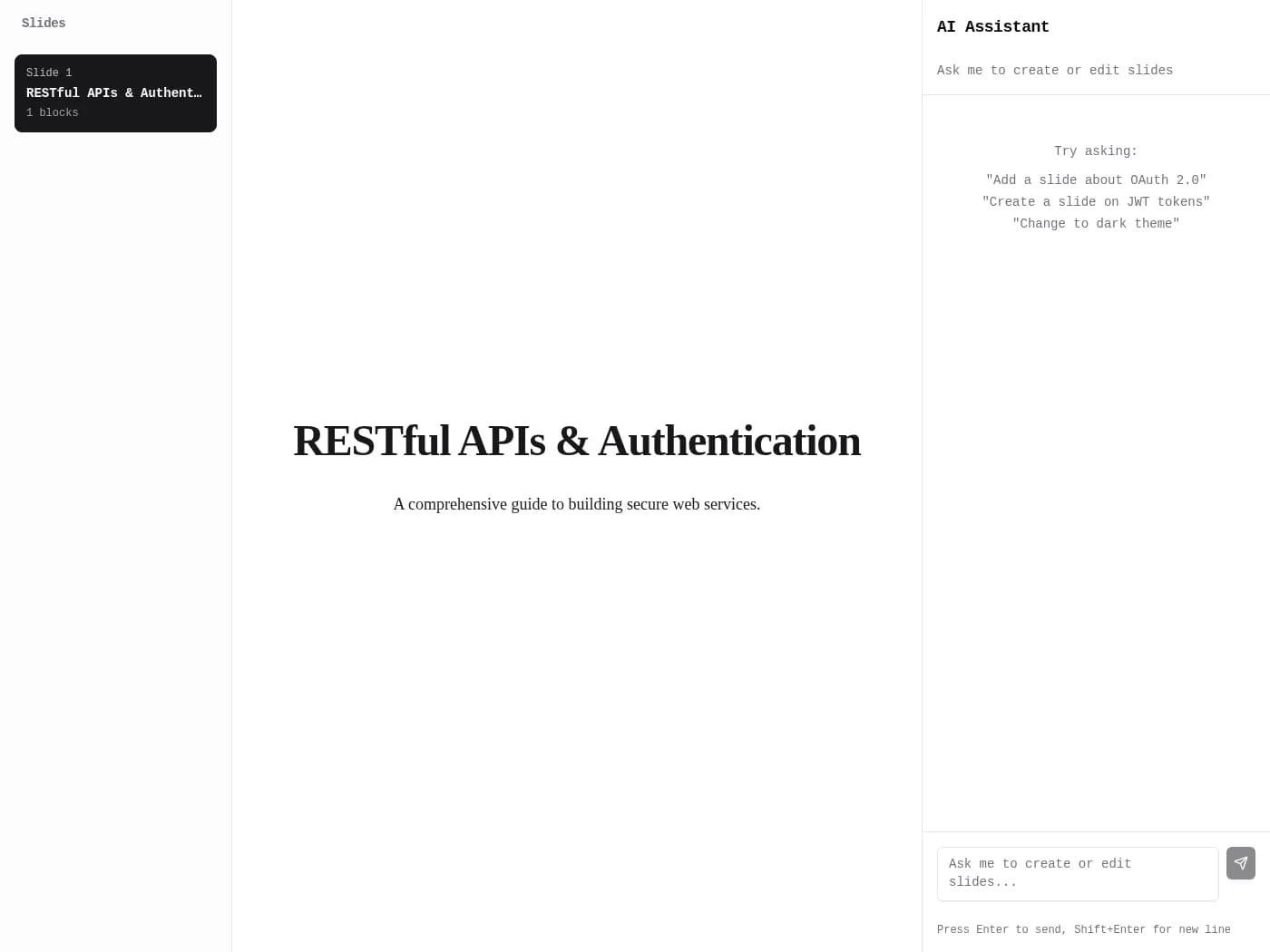 API Auth Presentation