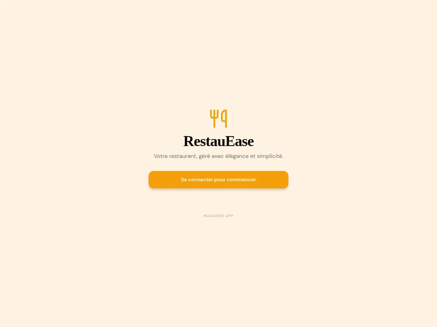 RestauEase Manager