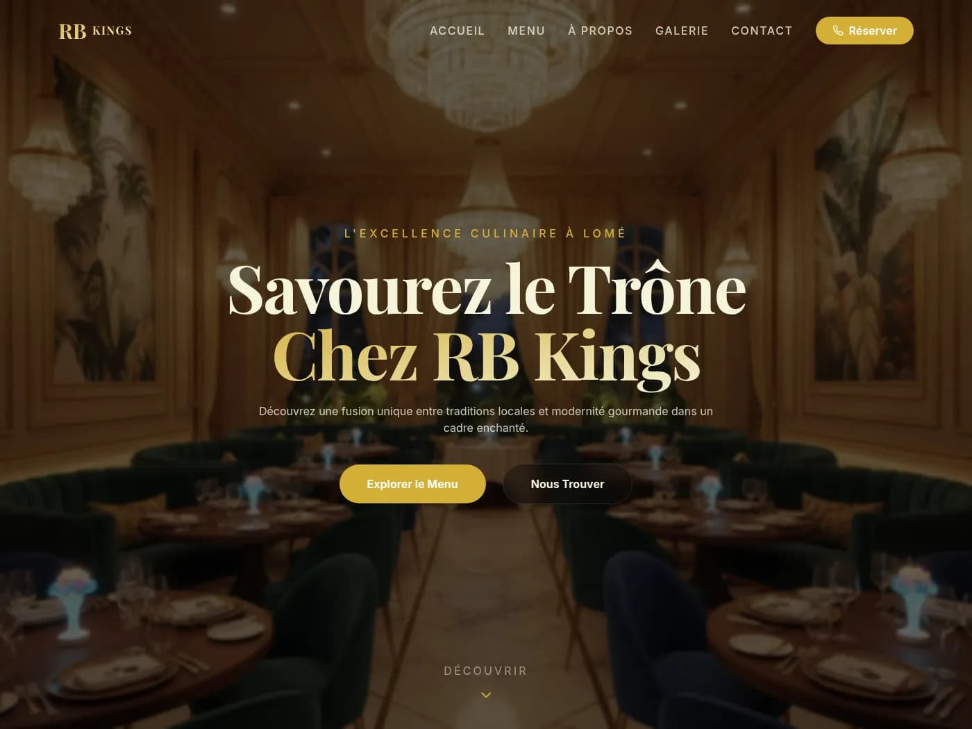Le Resto Gourmand Site