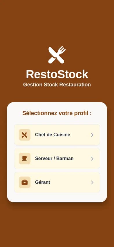 RestoStock Mobile