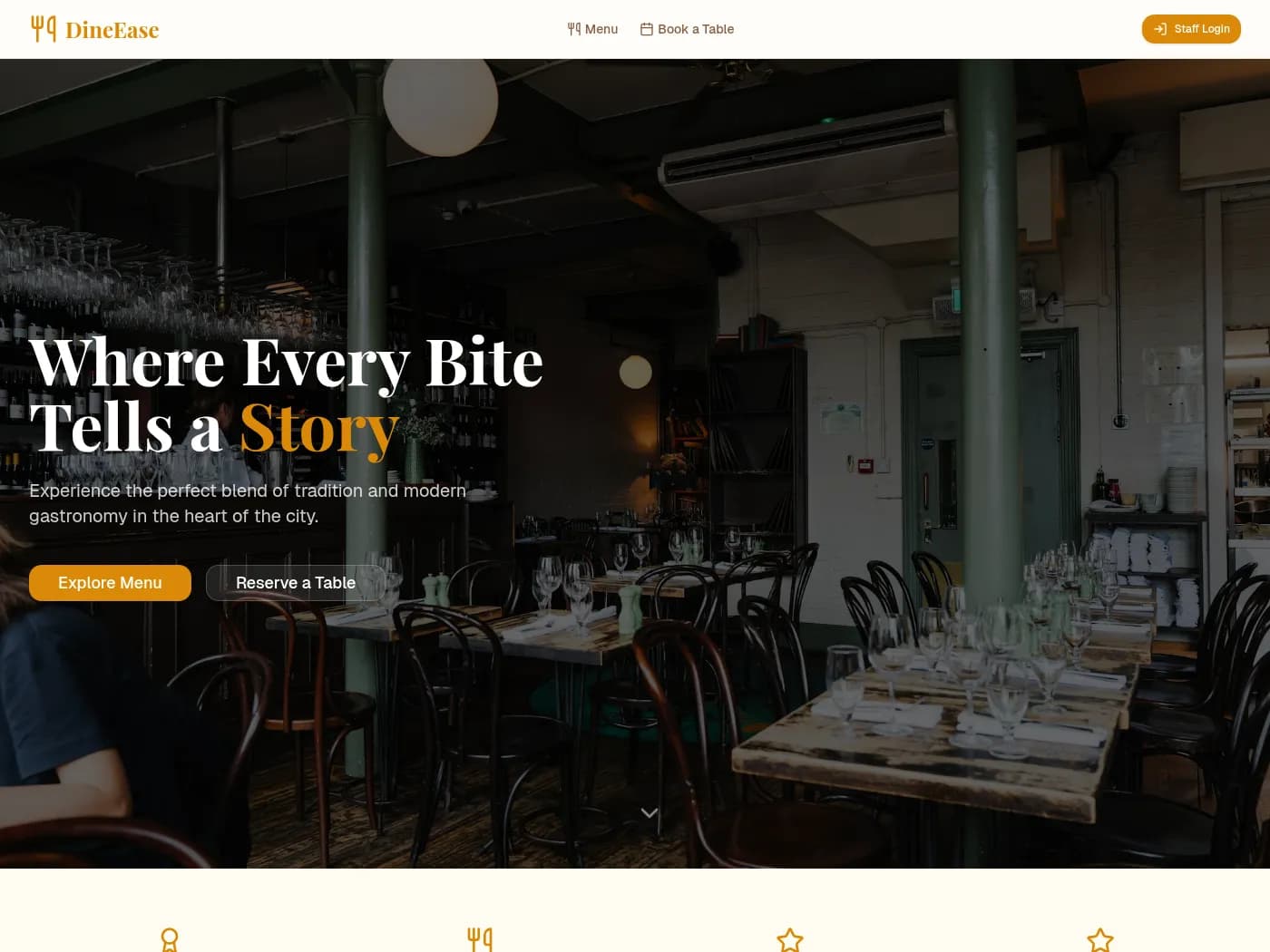 DineEase Restaurant App