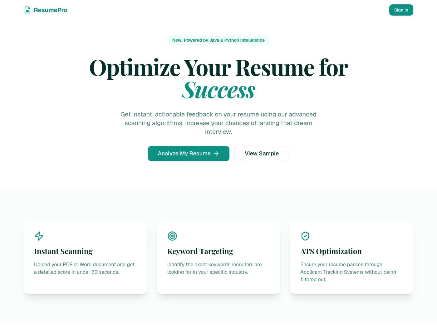 Resume Analyzer Pro