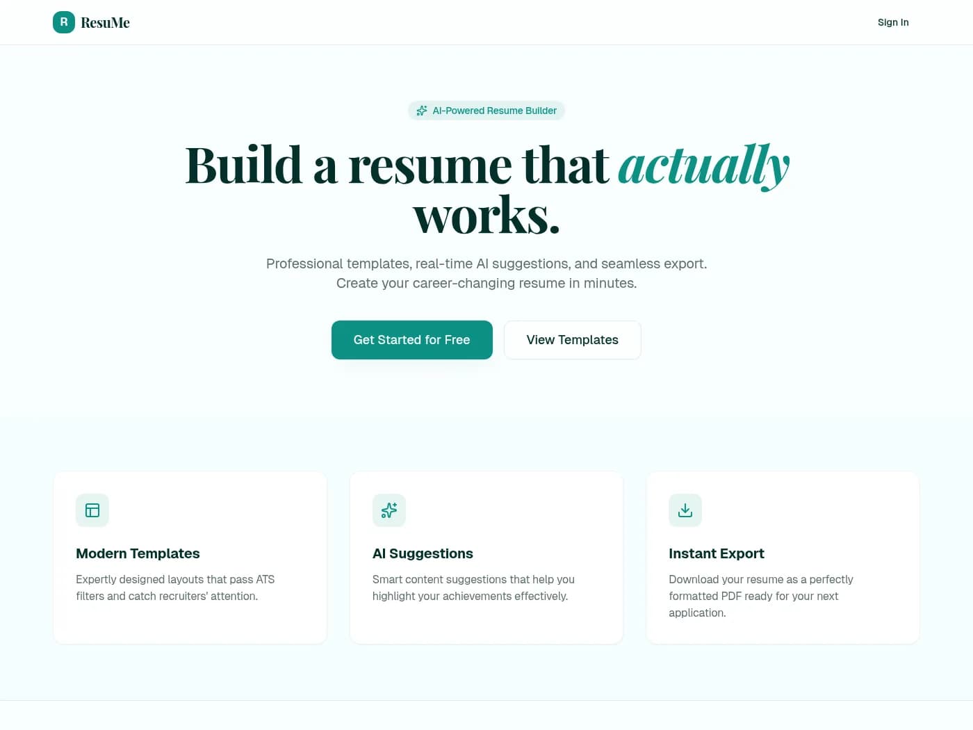 ResuMe Builder