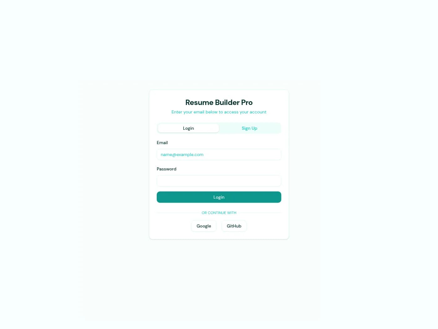 Resume Builder Pro