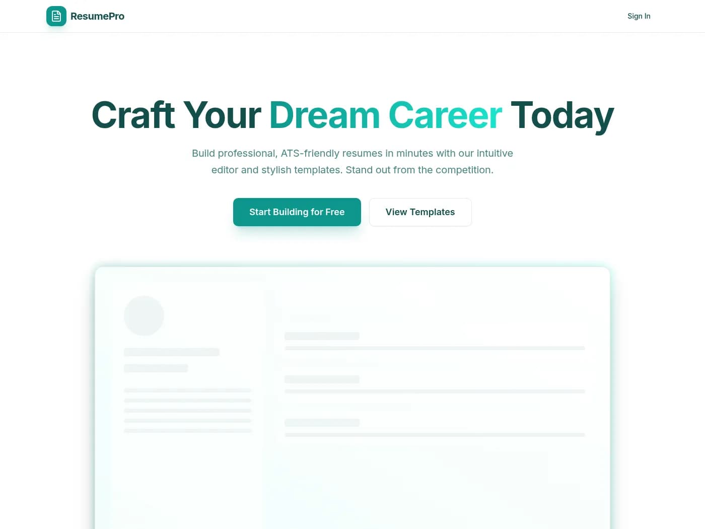 Resume Builder Pro