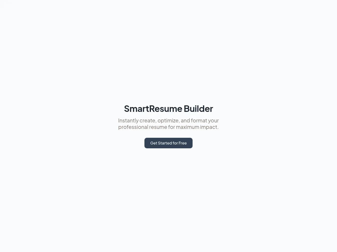 SmartResume Builder