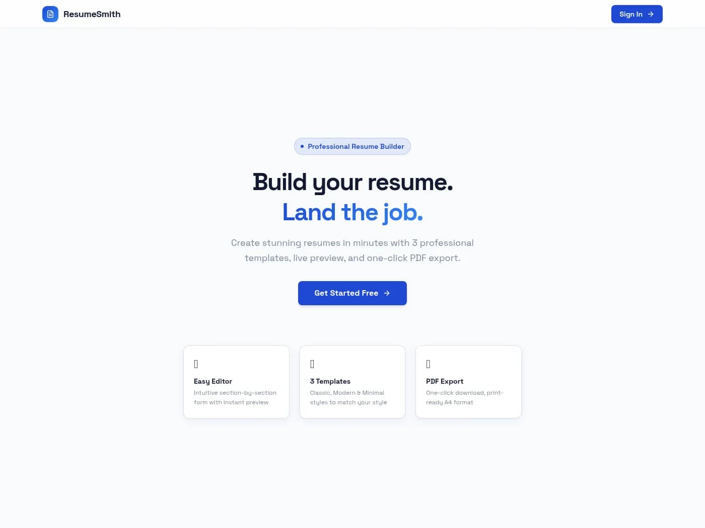 ResumeSmith