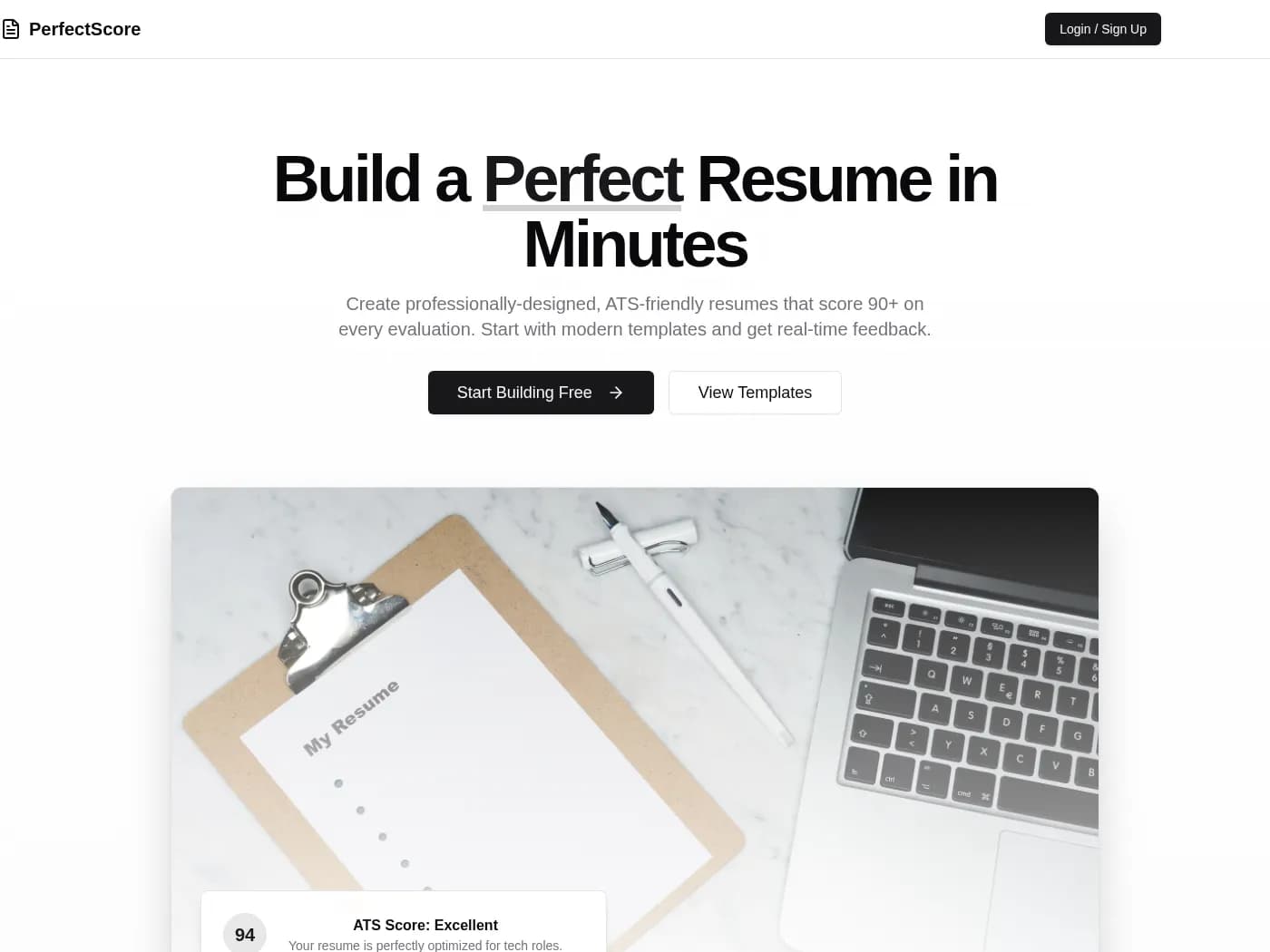 PerfectScore Resume Builder