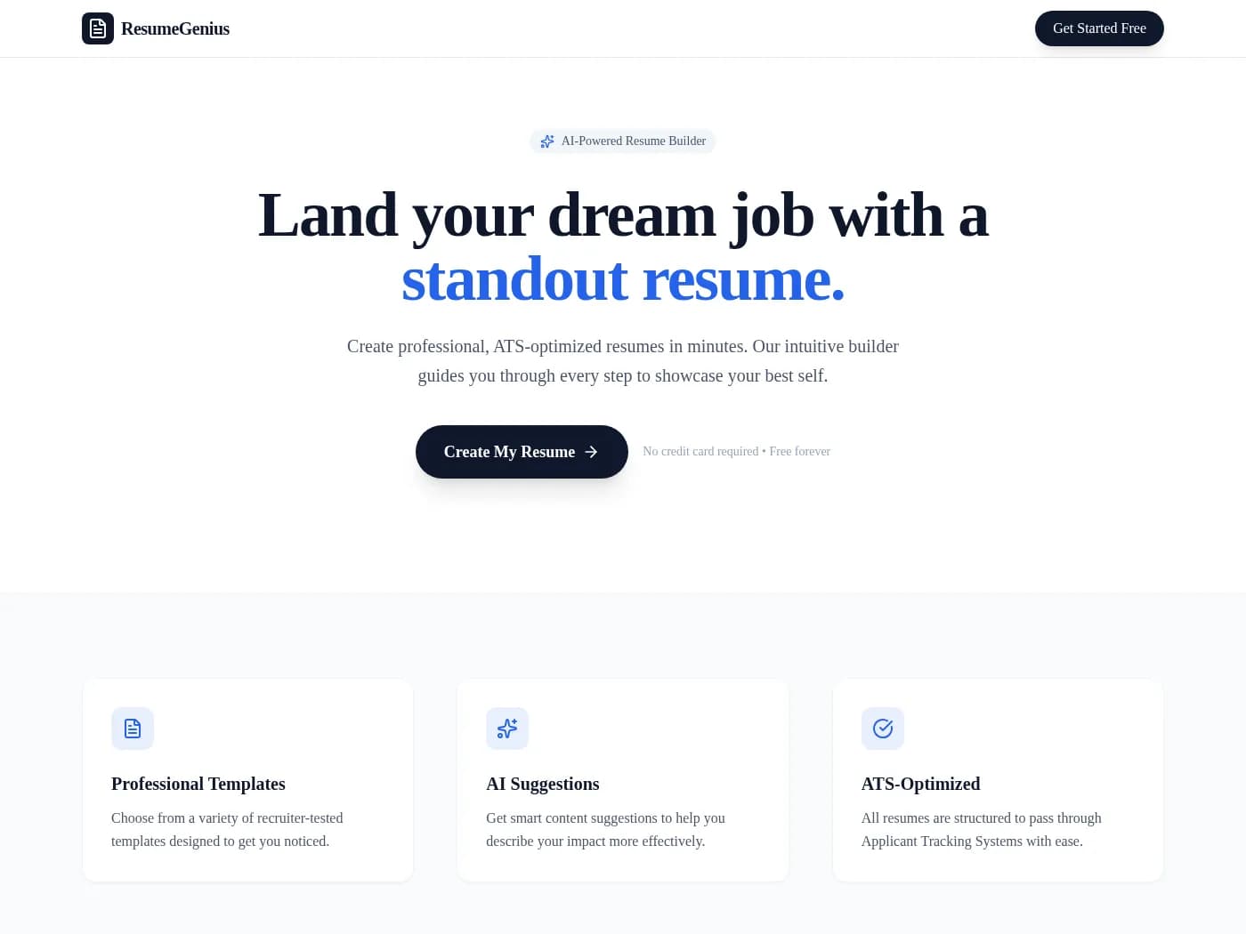 Jeff Resume Genius App