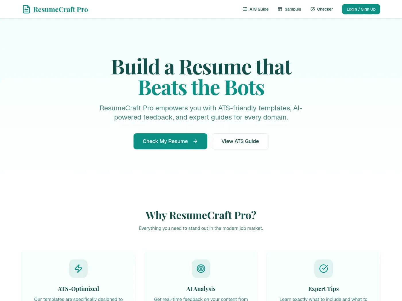 ResumeCraft Pro