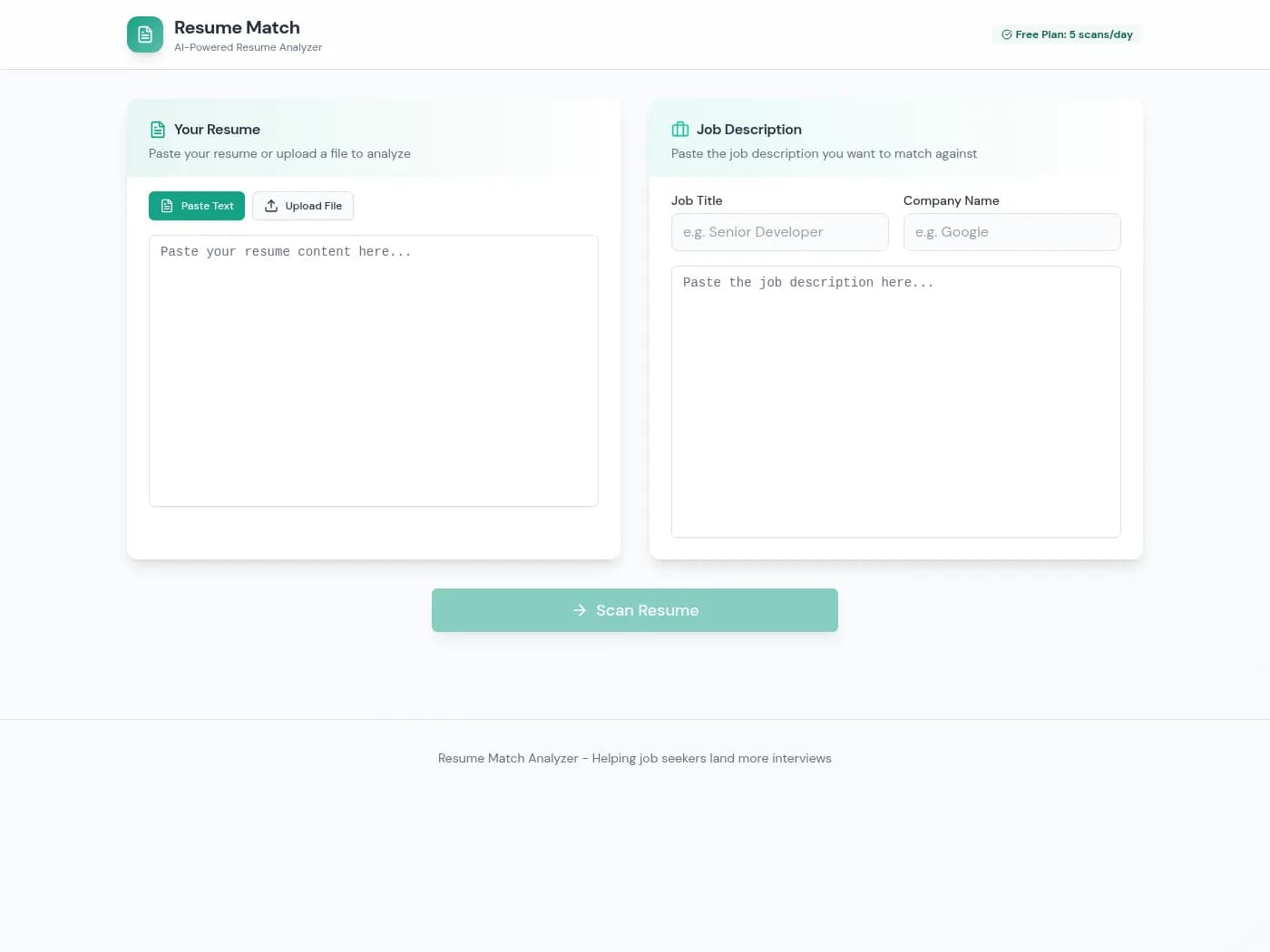 Resume Match Analyzer