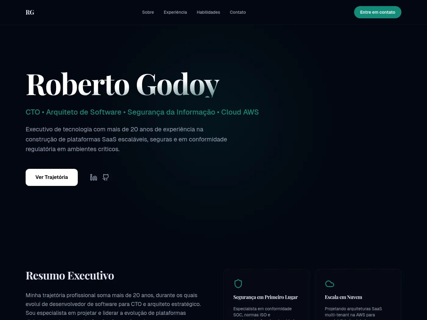 Executive Profile Webpage