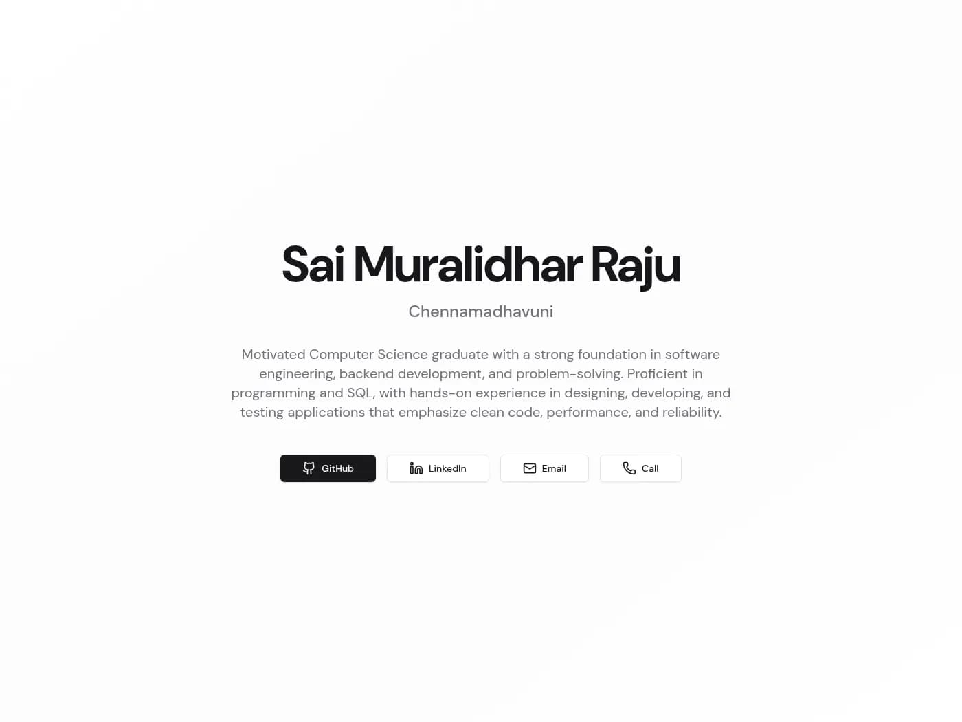 Resume Portfolio Site